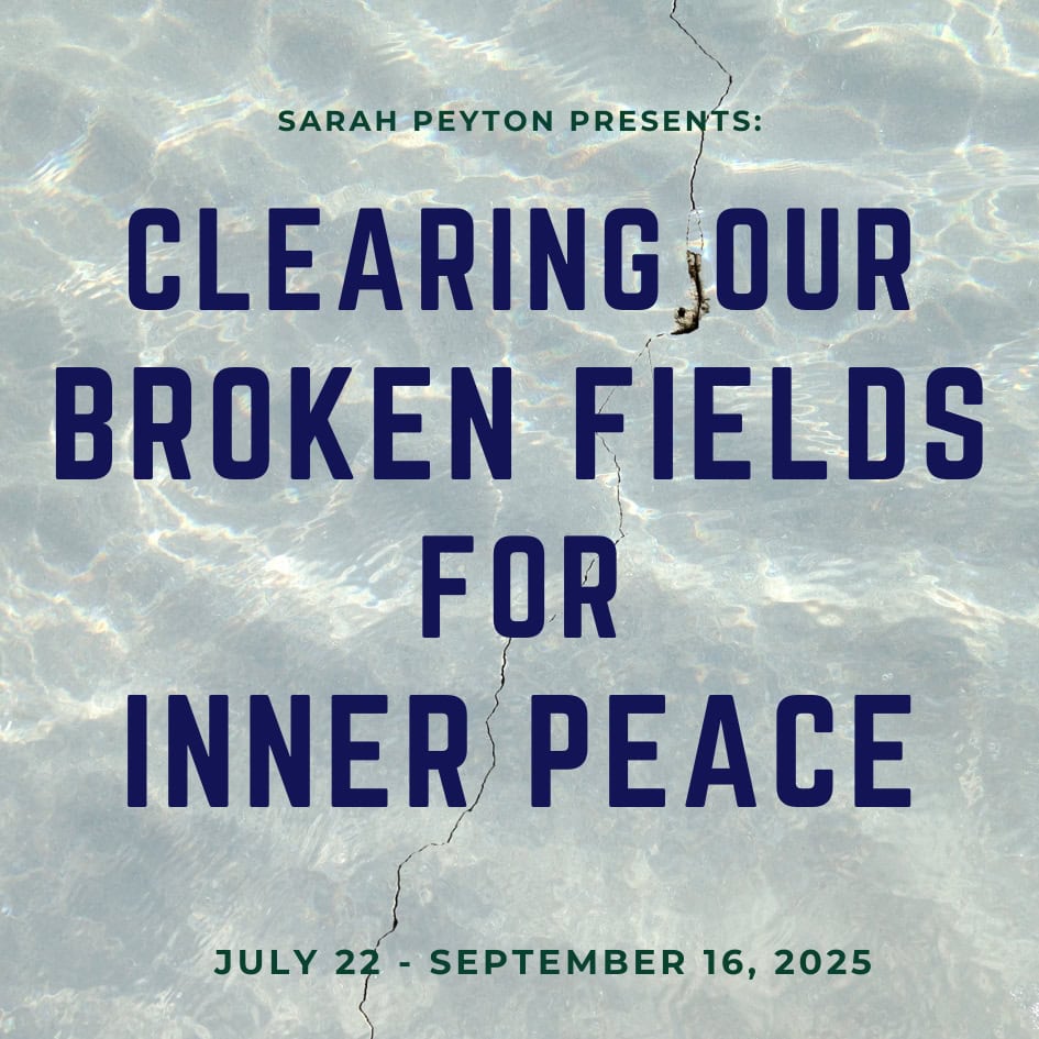 Clearing our Broken Fields for Inner Peace - Sarah Peyton